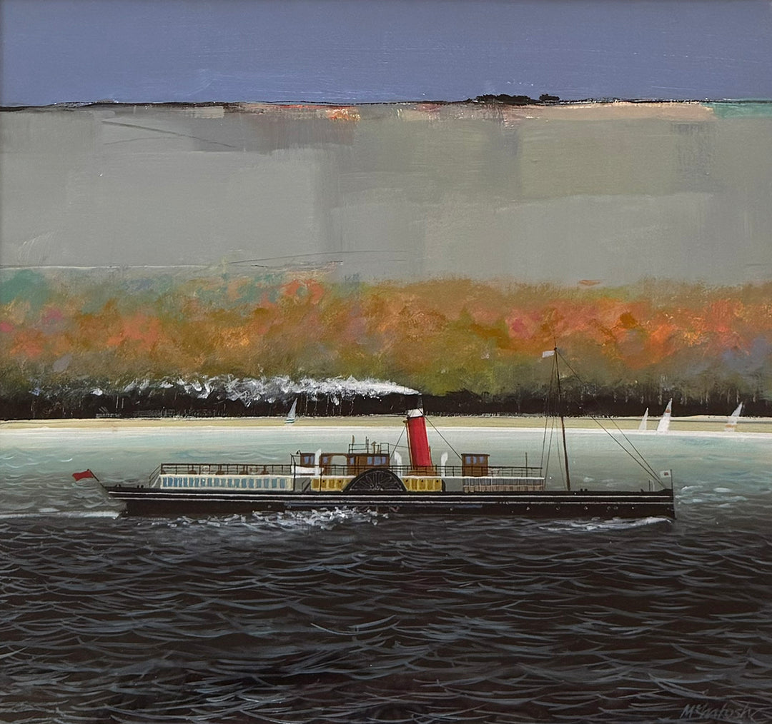 "Clyde Steamer" by Archibald Dunbar McIntosh RSW RGI (1936-2024 ...