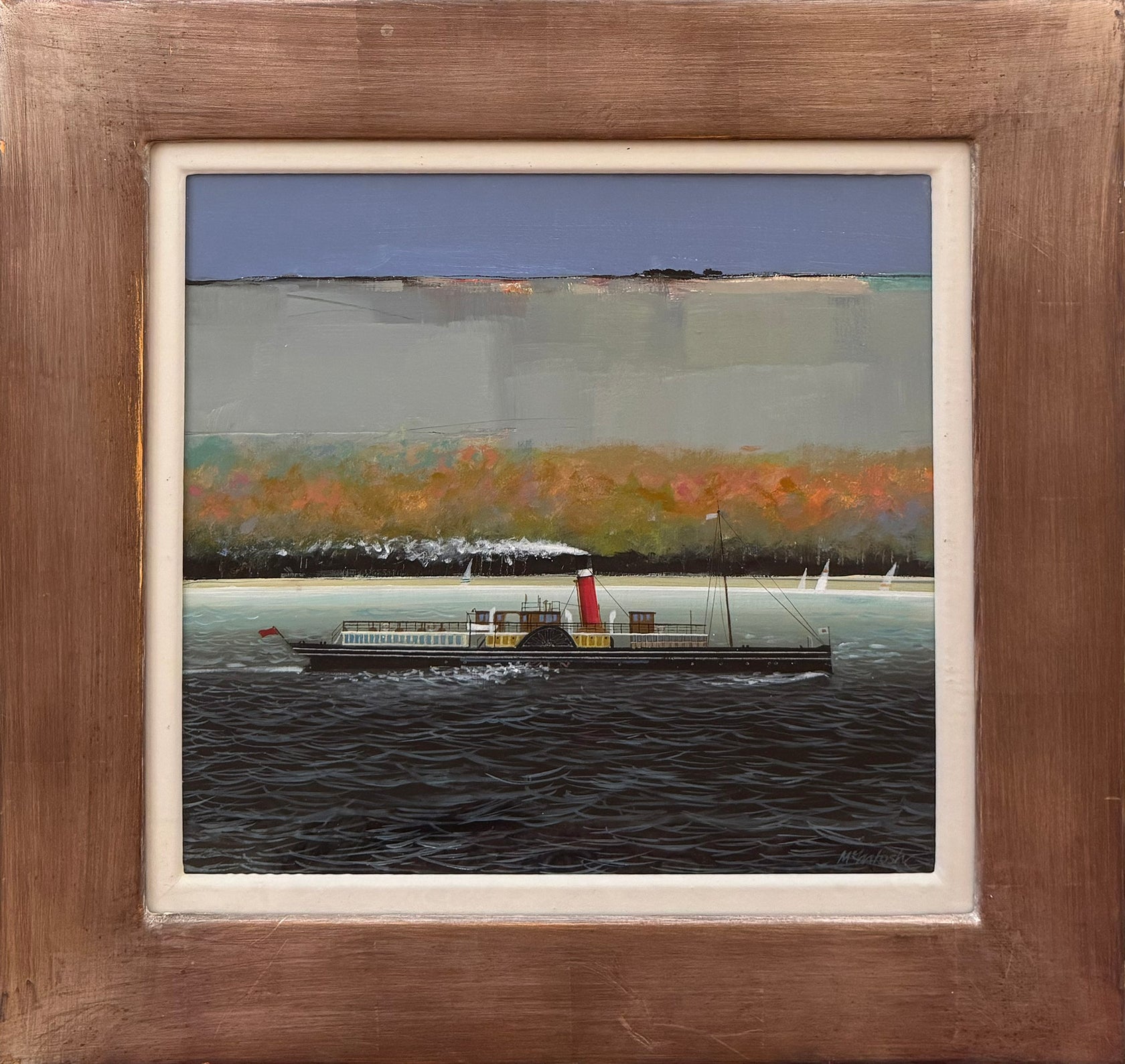 "Clyde Steamer" by Archibald Dunbar McIntosh RSW RGI (1936-2024 ...
