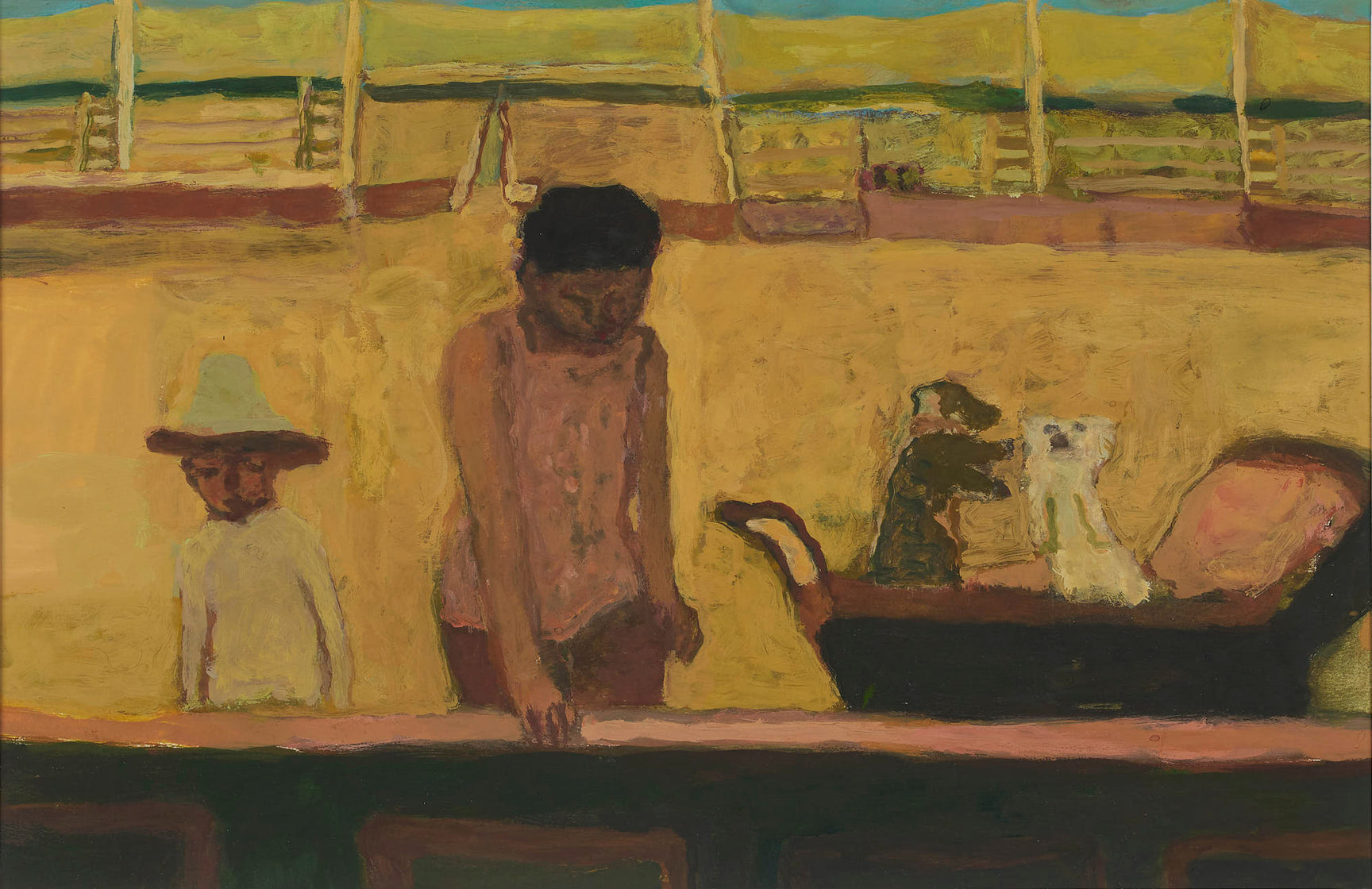 Bridget Moore Sen NEAC Contemporary artist 'Hats Off' – Panter and Hall