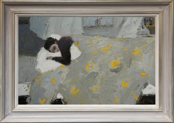 Robert Wells RBA NEAC Contemporary British Artist 'Chiara Grey Blanket ...