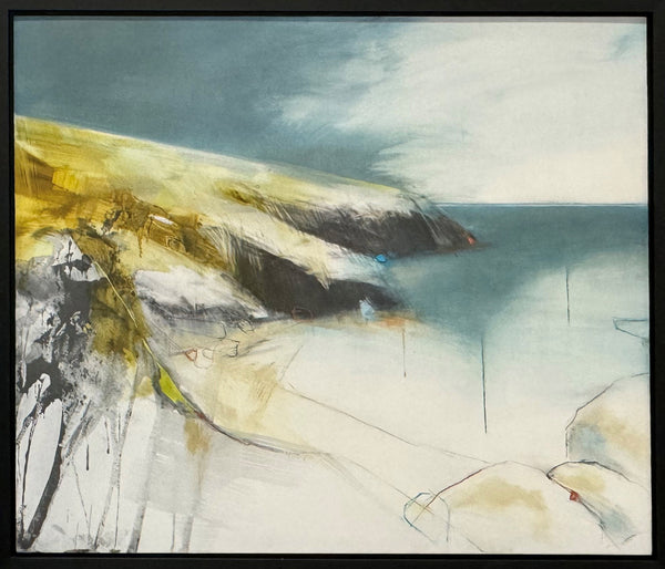 'Cliffs at Nare Head' by British Contemporary Artist Hannah Woodman ...