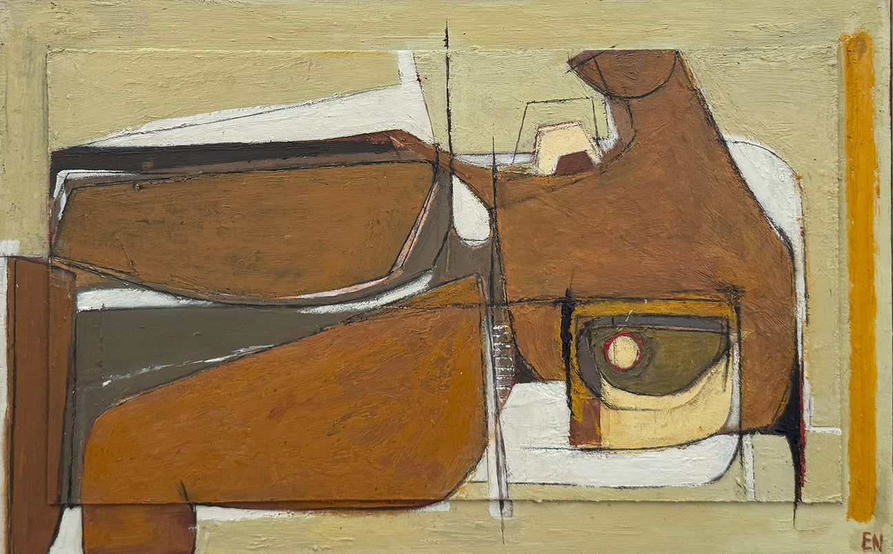 'Reclining Woman in Ochre' by contemporary artist Elizabeth Neville ...