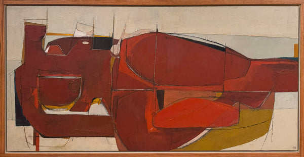 'Reclining Woman in Ochre' by contemporary artist Elizabeth Neville ...