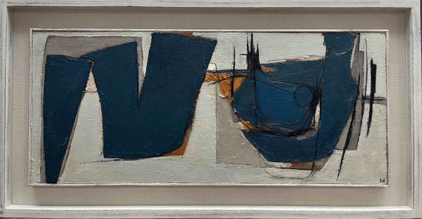 'Figure in Blue and Orange' by Modern British artist Elizabeth Neville ...