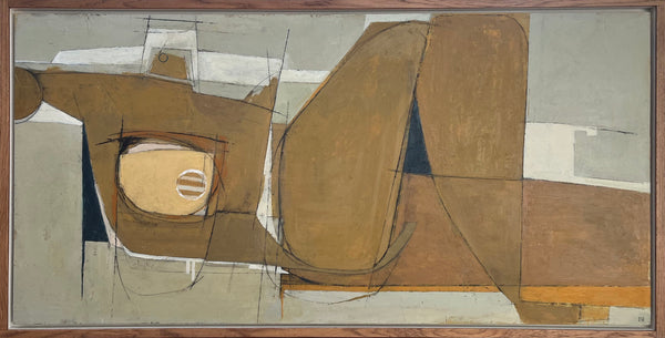'Reclining Composition in Ochre' by contemporary British Artist ...