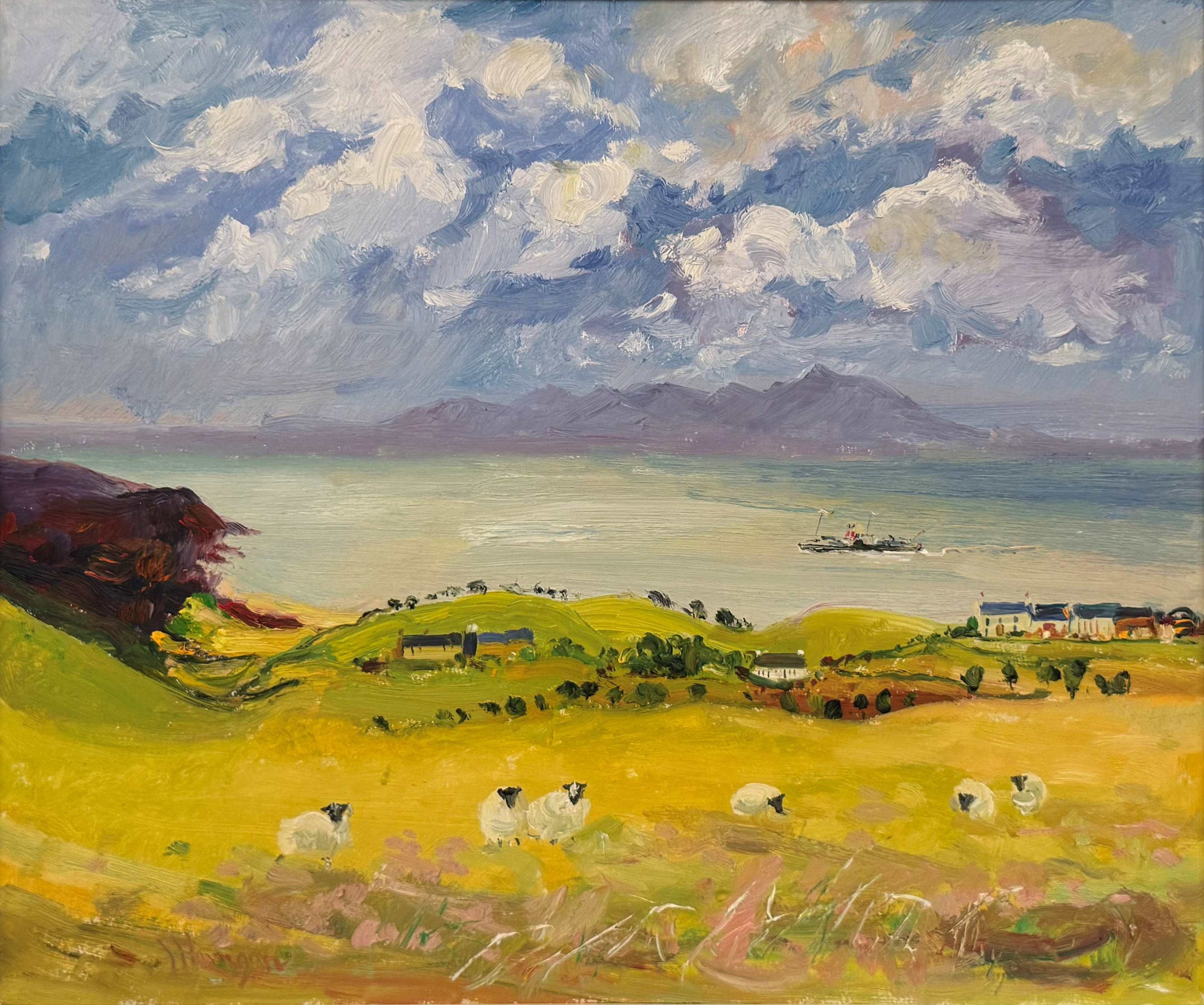 James Harrigan (b 1937) Contemporary Scottish Artist 'Ailsa Craig ...
