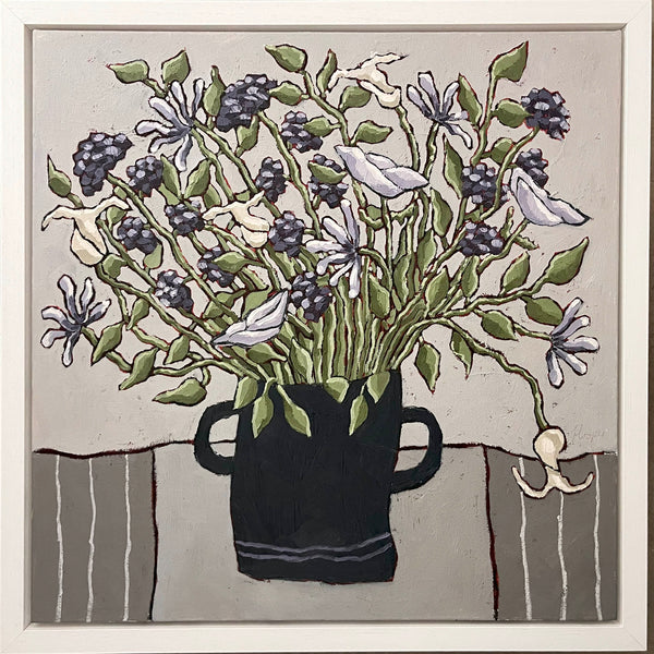 Jane Hooper orginal painting 'Mauve and Black' – Panter and Hall