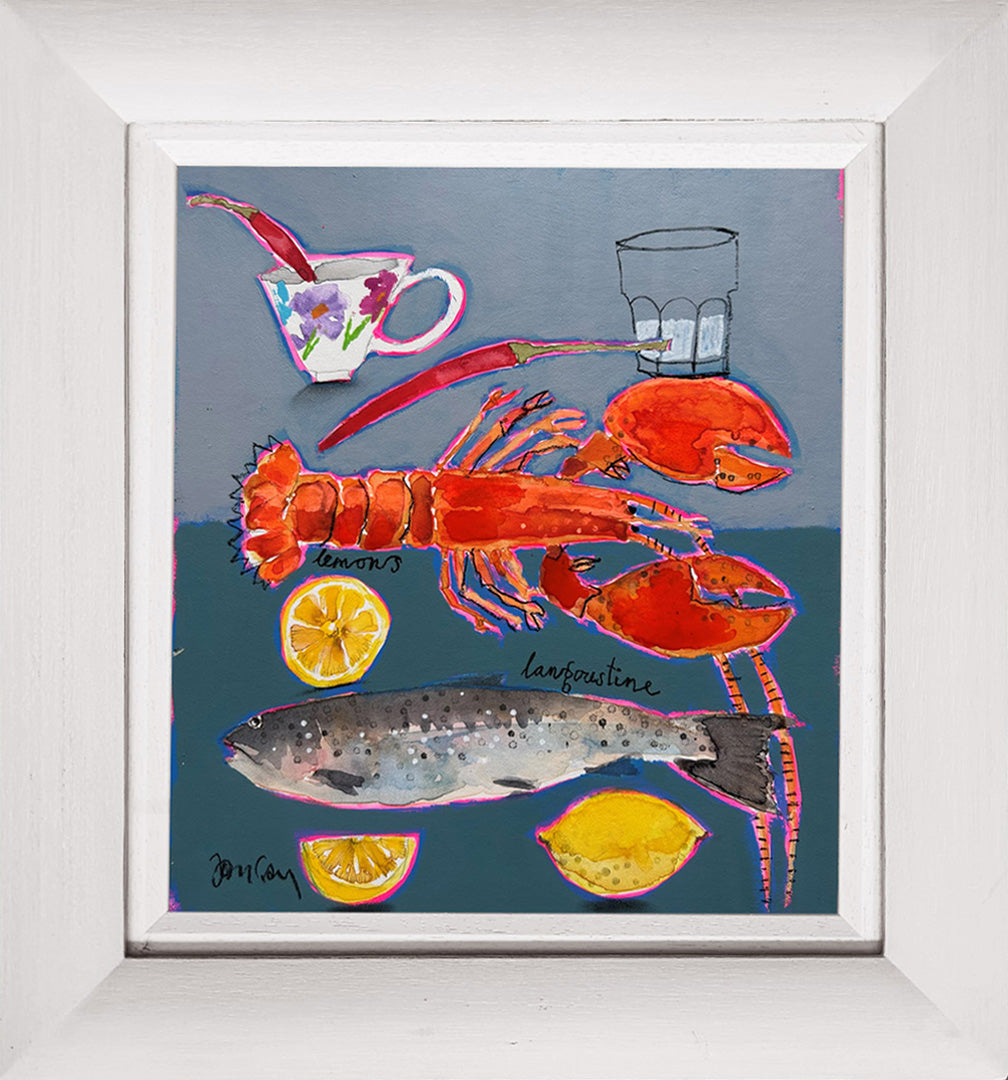 'Lemons & Langoustine' by Contemporary Scottish artist Janice Gray ...