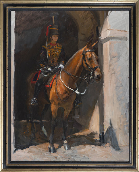 'King's Troop Mounted Gunner' by Rob Pointon ROI – Panter and Hall