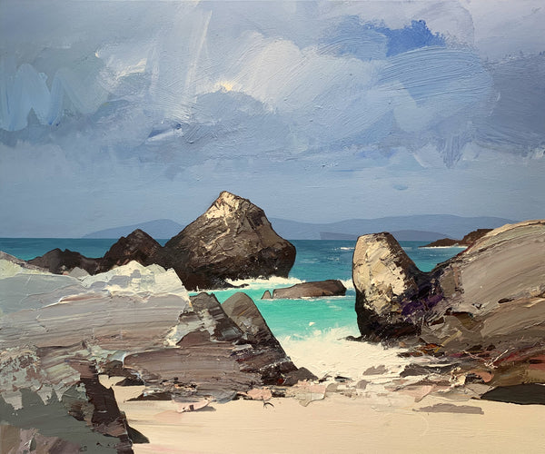 'Looking Through the Rocks to Mull and Staffa' by Conteporary Scottish ...