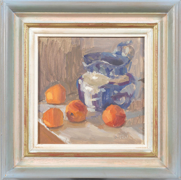 'Apricots with Blue Jug' by Lotta Teale – Panter and Hall