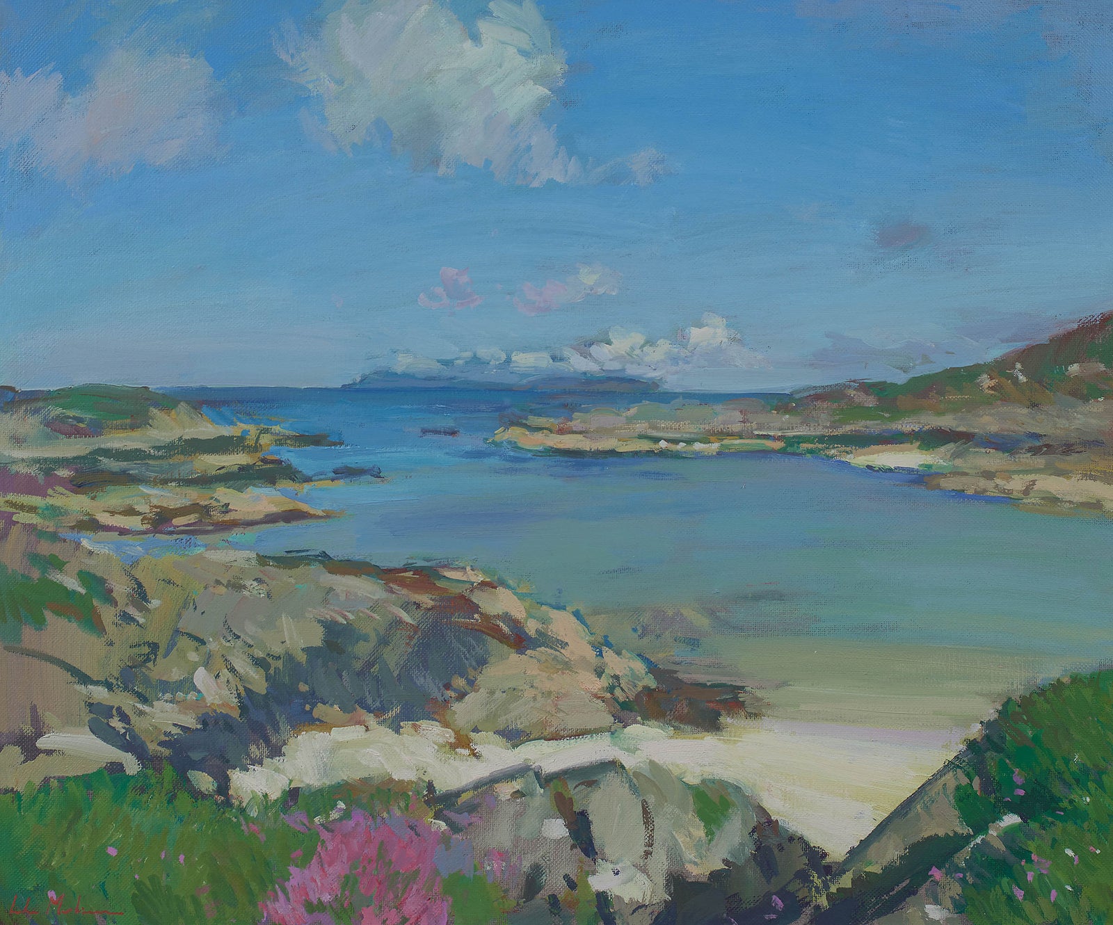 'Looking West Towards Eigg and Rhum' by Luke Martineau – Panter and Hall