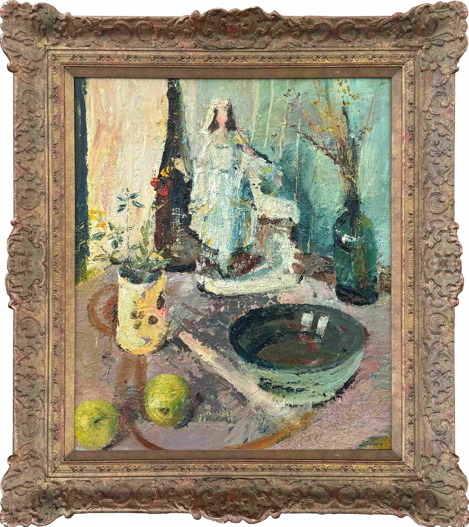 "Still Life with China Figurine" by Noel Slaney RSW (1915-2000 ...