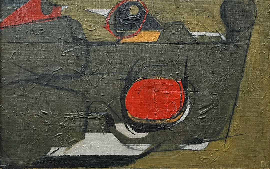 Elizabeth Neville 'Reclining Nude with Orange Circle' – Panter and Hall