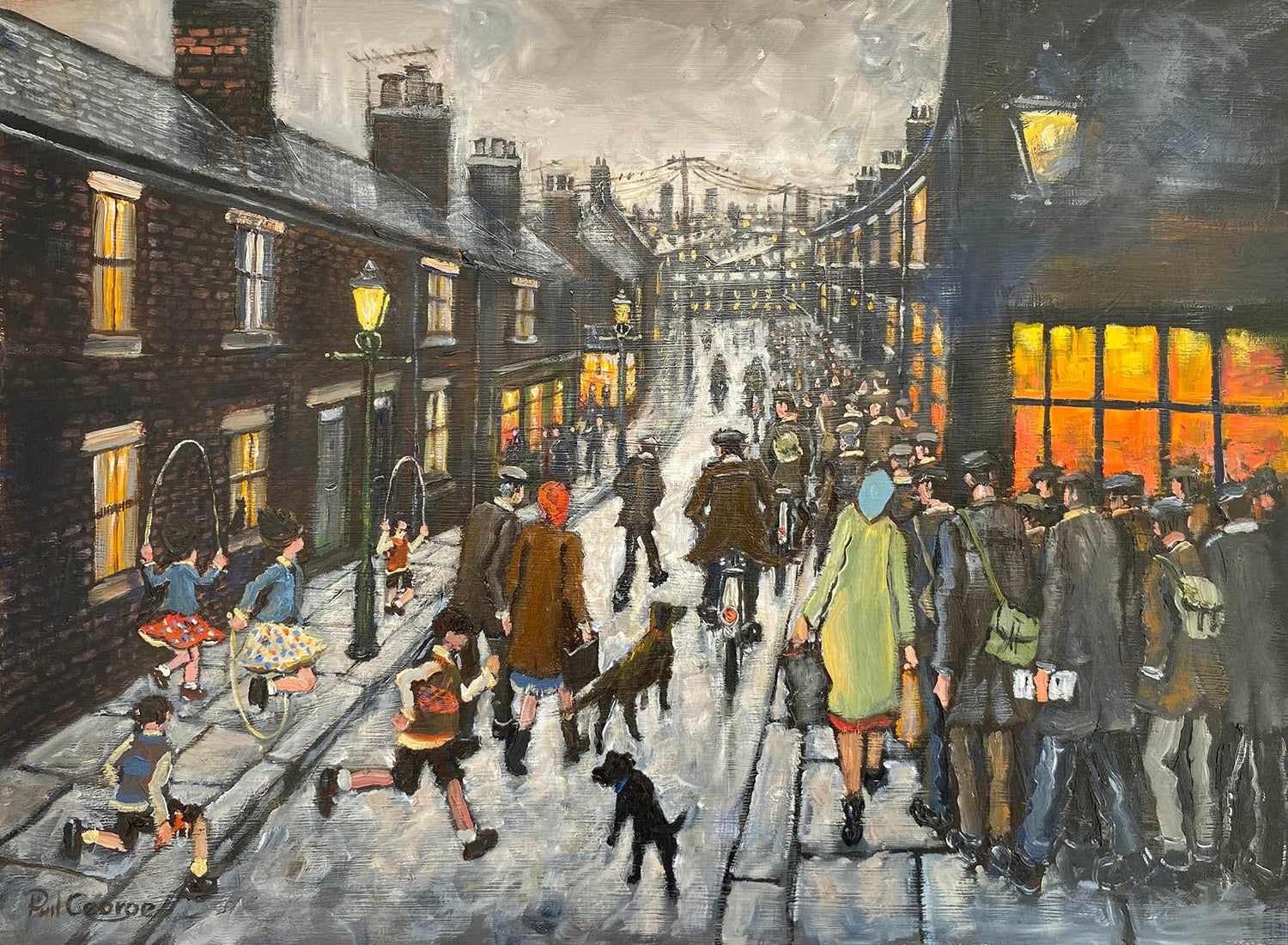 'Rush Hour Stampede' by contemporary Artist Phil George – Panter and Hall