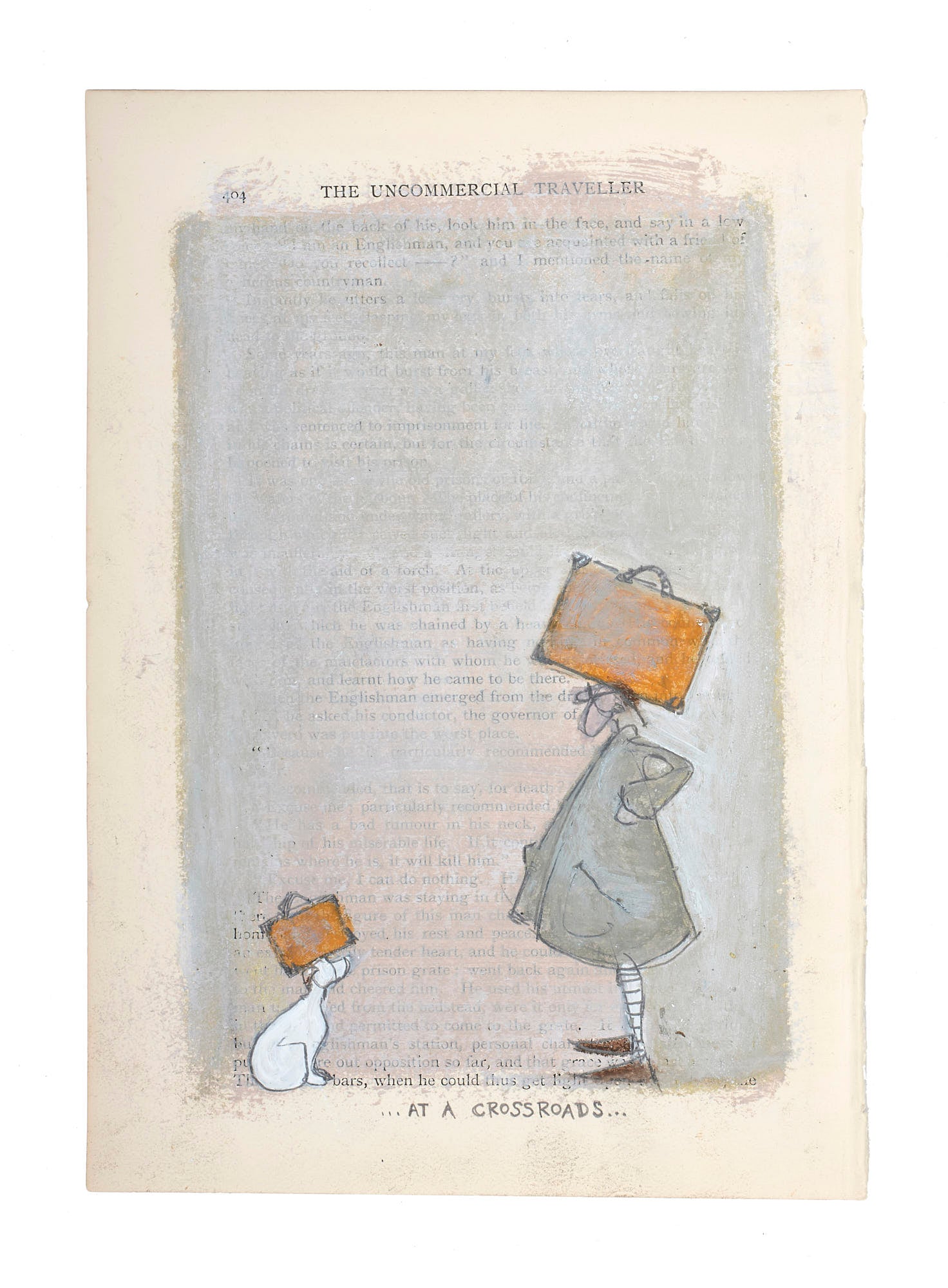 Sam Toft original painting 'At the crossroads' – Panter and Hall