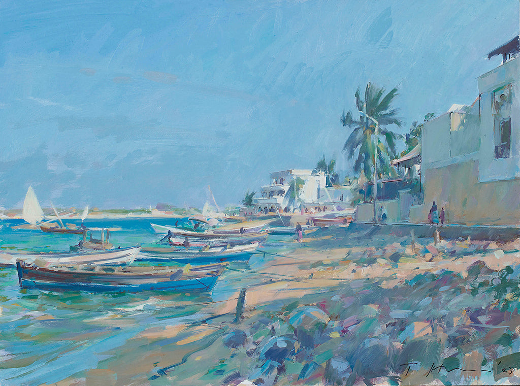 Tom Hoar Contemporary British Art 'Blue morning, Essaouira' – Panter ...