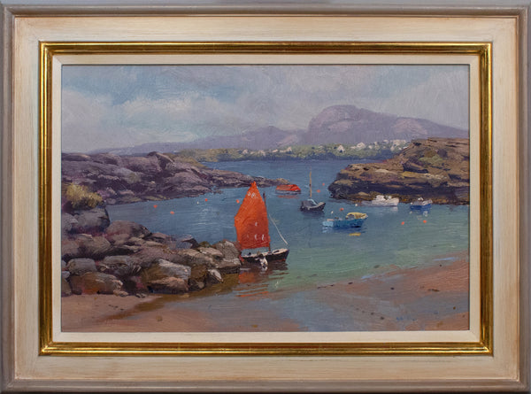 Drying the Sails, Porth Diana Beach, Holyhead, Wales by Warwick Fuller ...