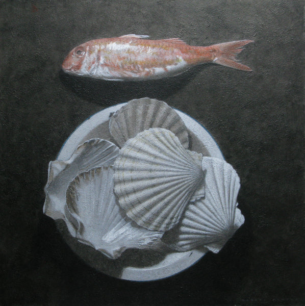 'Red Mullet and Scallop Shells' by Rob Pittam – Panter and Hall