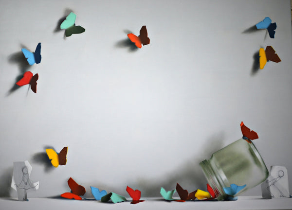 Donald Macdonald Scottish Art photorealist paintings 'Butterfly Giver ...