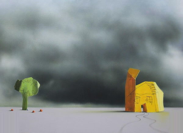 Donald Macdonald Scottish Art photorealist paintings 'The Apple Tree ...