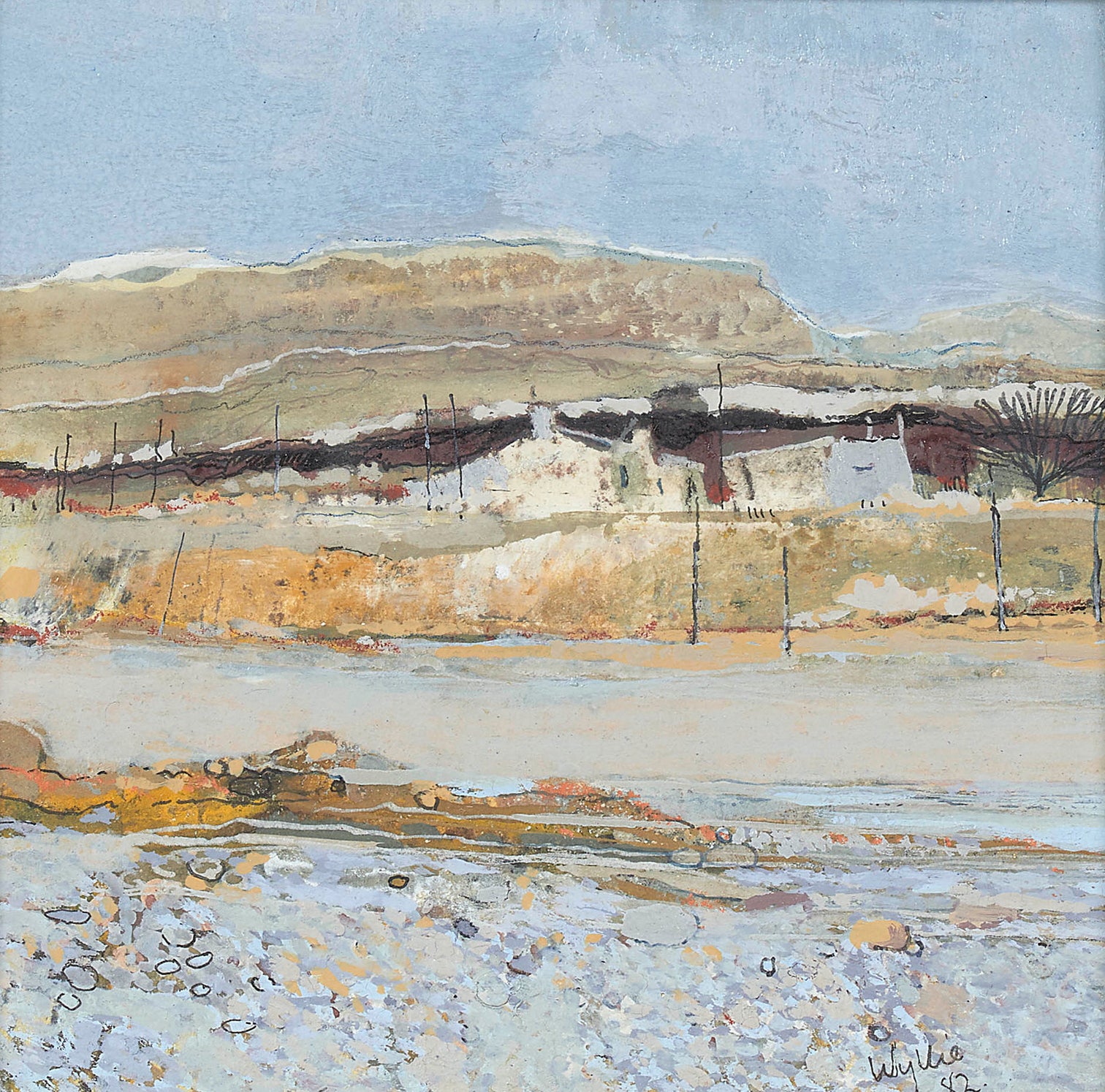 Gordon Hope Wyllie RSW (1930-2005) Scottish Artist of croft houses ...