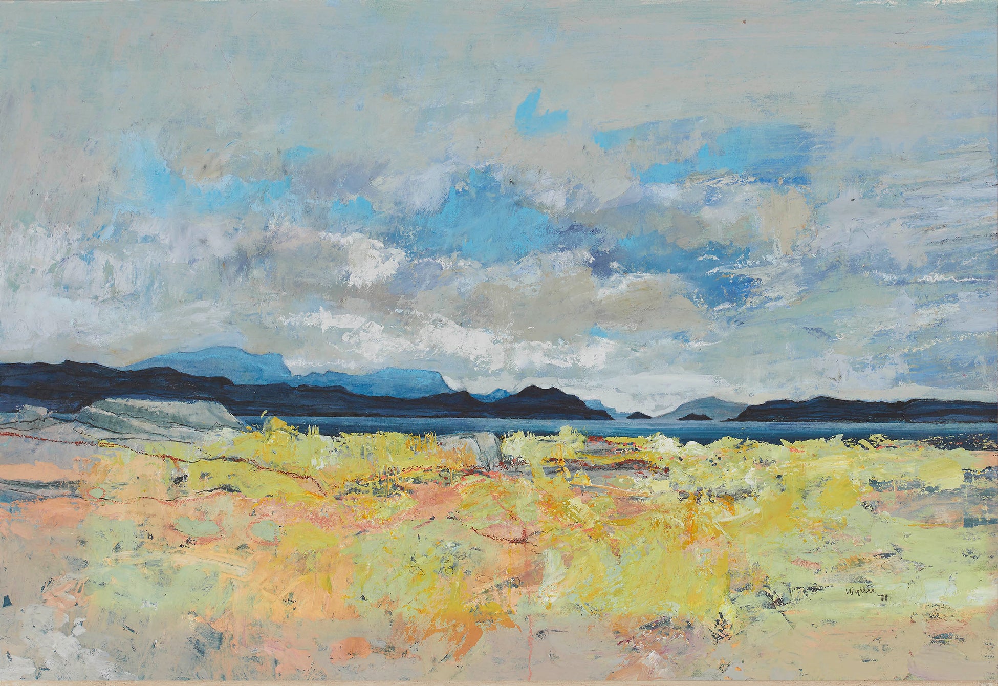 Gordon Hope Wyllie RSW (1930-2005) Scottish Artist of croft houses ...