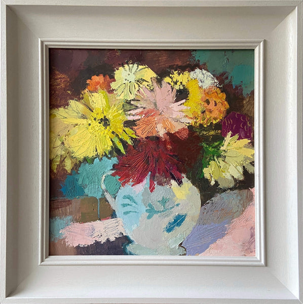 Helen Riches Contemporary British Artist Dahlias in August – Panter and ...