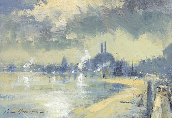 Ian Houston Chelsea Reach Oil Painting by British Impressionist ...