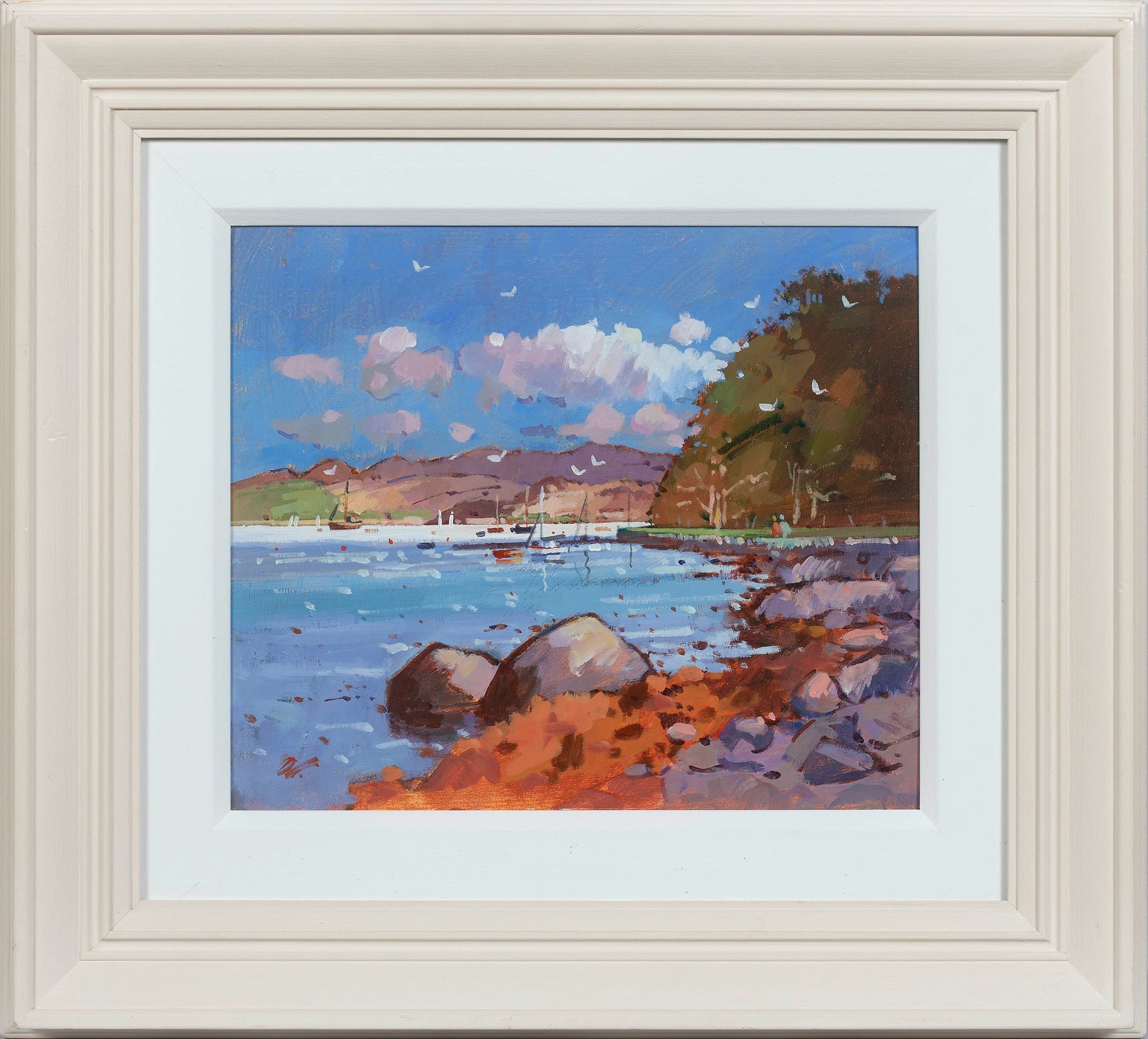 James Orr Retrospective Scottish Artist 'Rocky Foreshore, Port Crinan ...