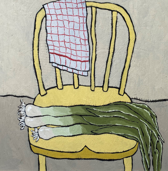 'Yellow Chair and Leeks' by Contemporary British Artist Jane Hooper ...