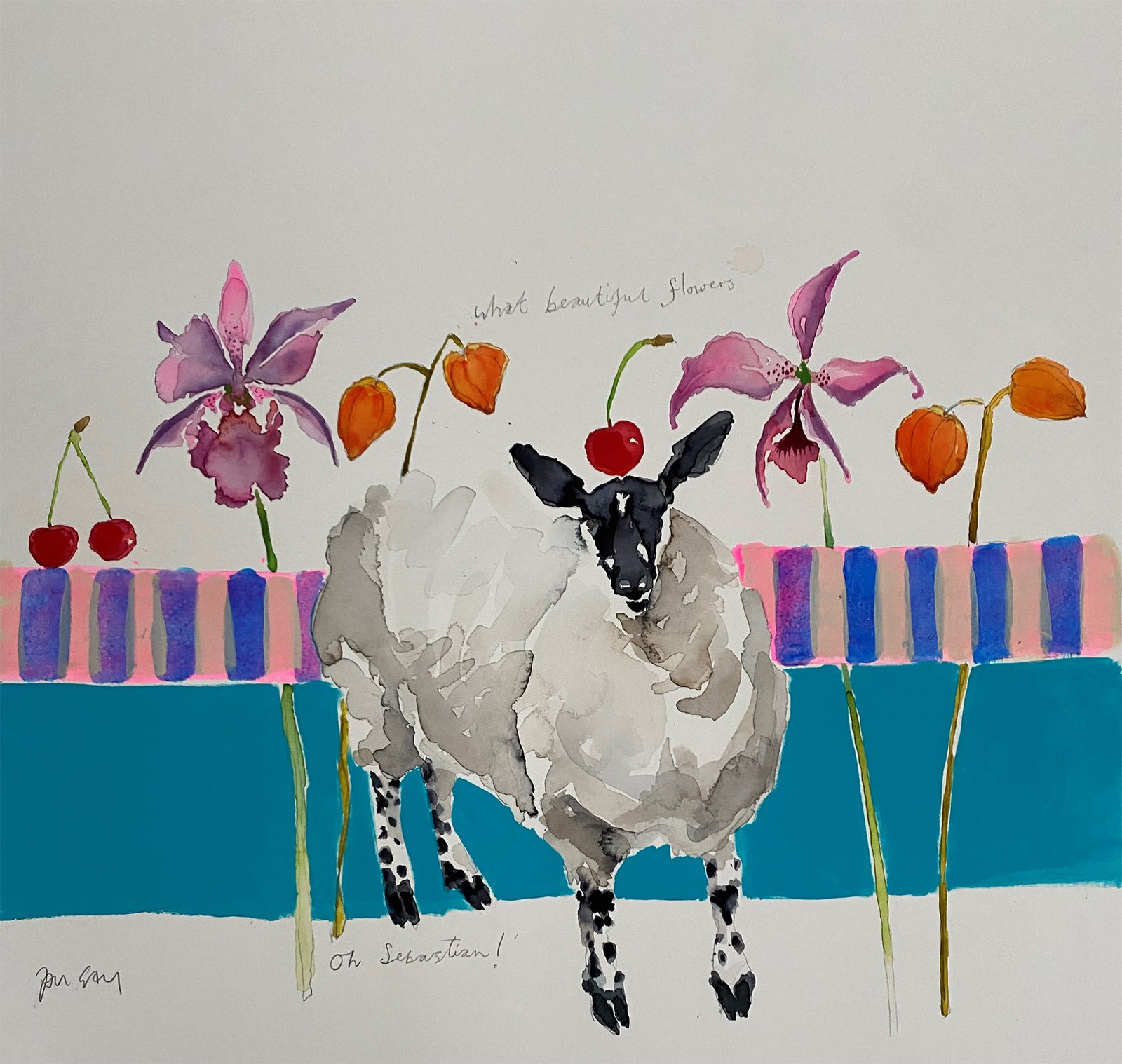 Janice Gray contemporary Scottish artist 'What Beautiful Flowers ...