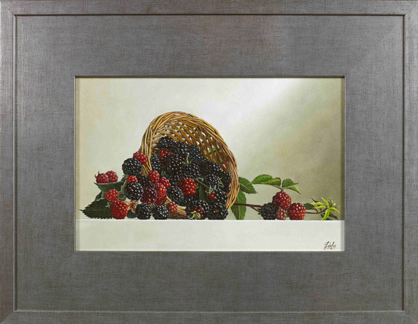 Johan de Fre Contemporary Dutch Realist Still Life: Blackberries ...