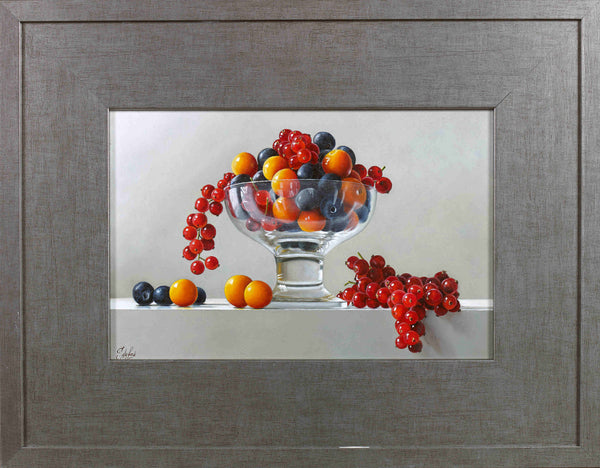 Johan de Fre Contemporary Dutch Realist Still Life: Berry Selection ...
