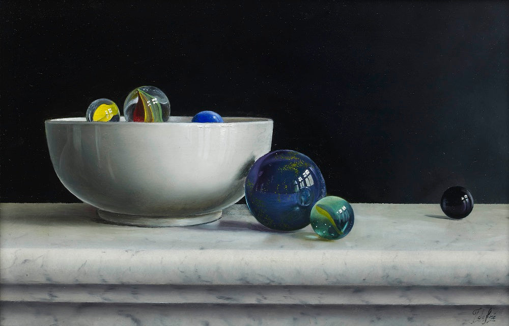 Johan de Fre Dutch realist Still Life art 'Composition with Marbles ...