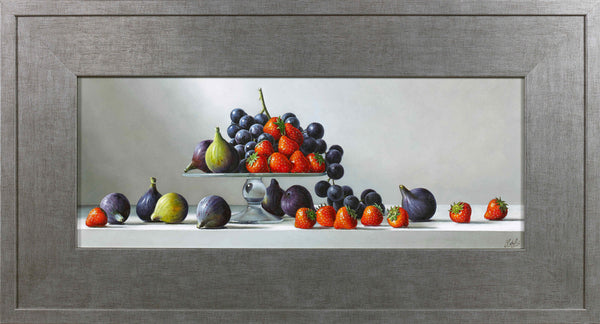 Johan de Fre Contemporary Dutch Realist Still Life: Fruit Market ...