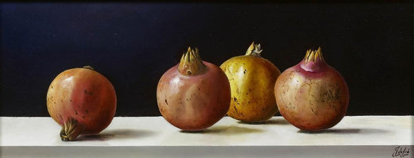 Johan de Fre Contemporary Dutch realist Still Life art 'Pomegranates ...