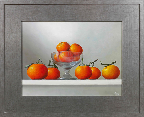 Johan de Fre Contemporary Dutch Still Life: Tangerines and Clementines ...