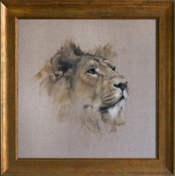 Justin Coburn contemporary artist 'Lion Head Study' – Panter and Hall
