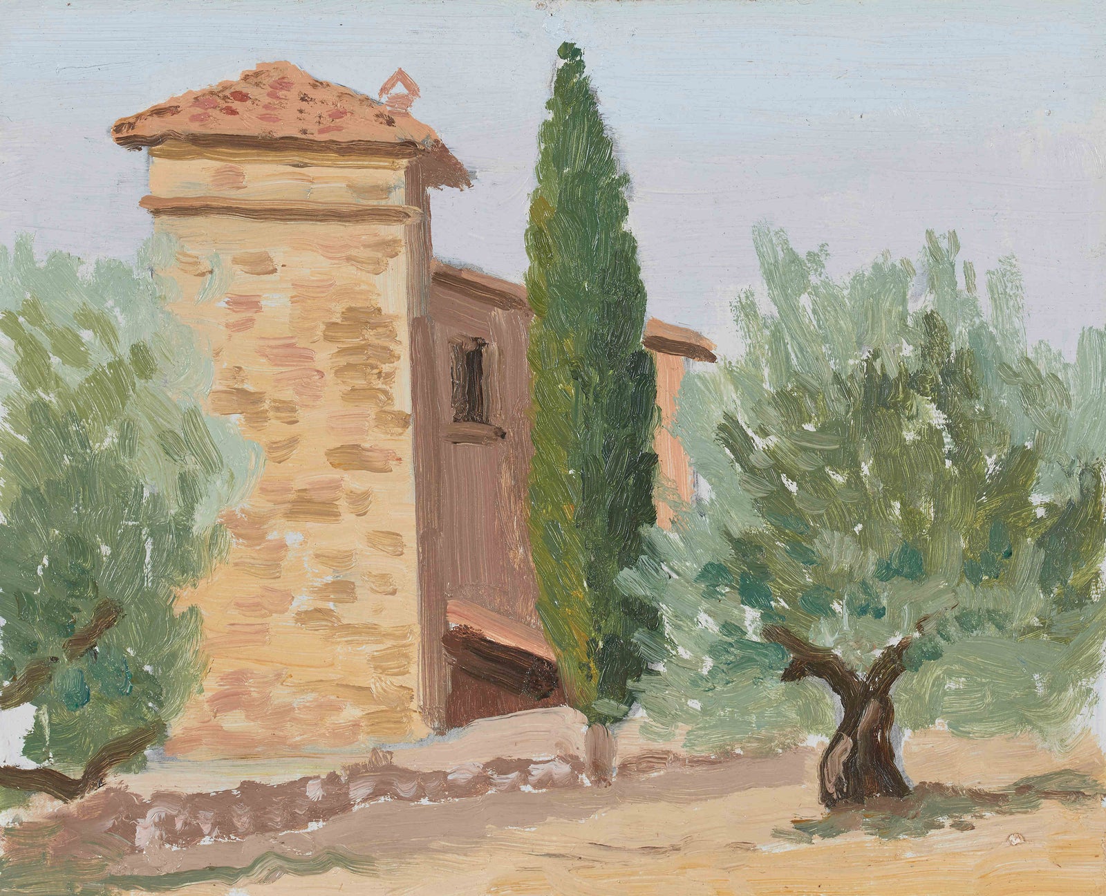 Luke Dillon-Mahon Twentieth Century Irish Artist 'Villa, Provence ...