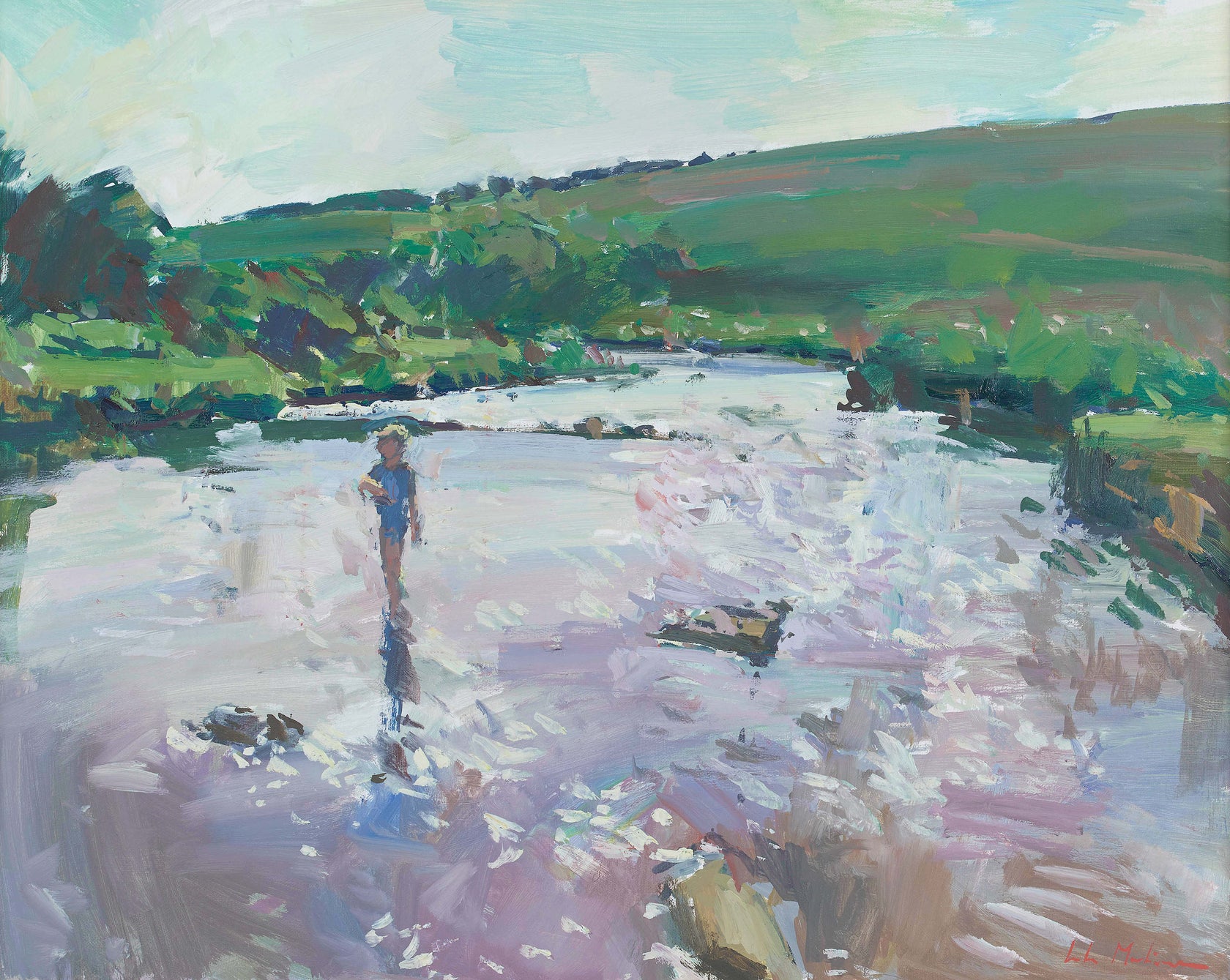 Luke Martineau Comtemporary British Impressionist Artist 'Skimming ...