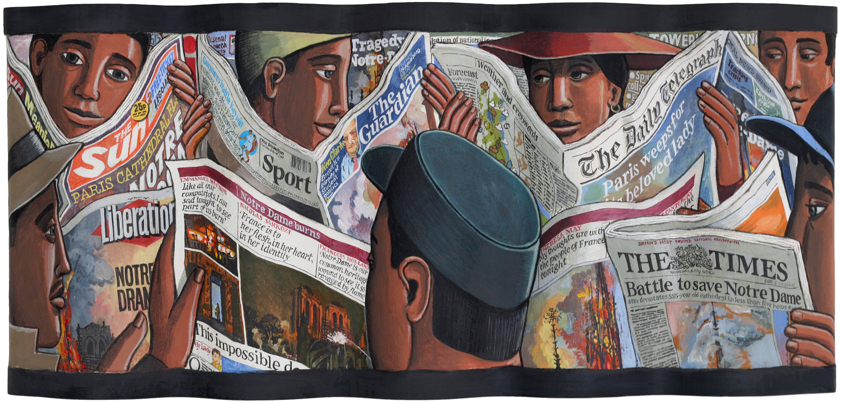 PJ Crook contemporary British Artist 'Notre-Dame de Paris' – Panter and ...