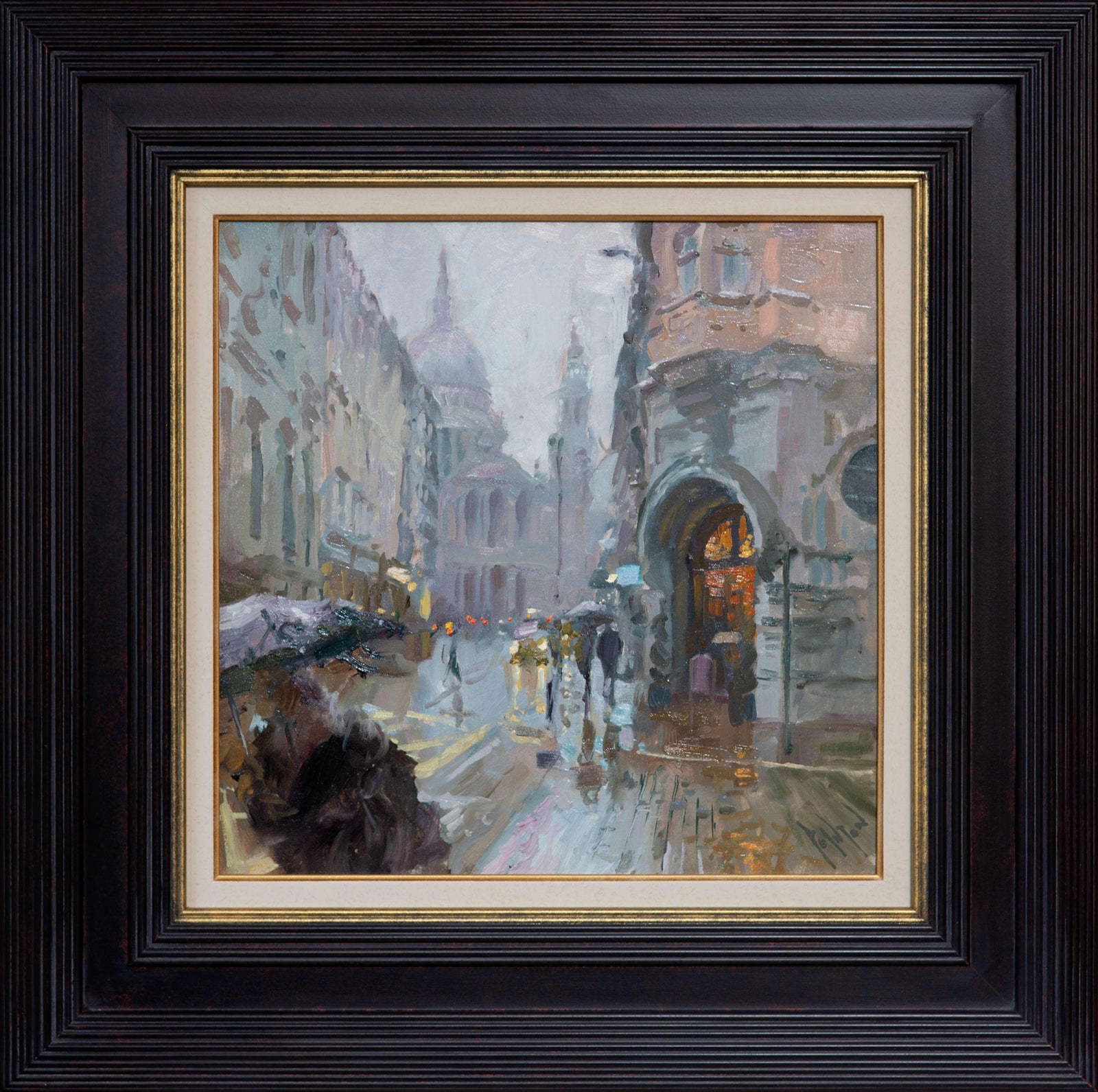 Rob Pointon ROI British Plein Air Artist 'St Pauls from Ludgate Hill ...