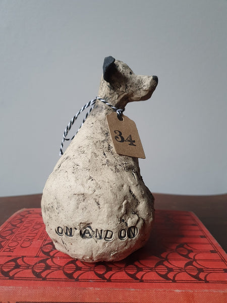 Sam Toft ceramic dog sculpture '#34 Butter Wouldn't Melt Doris ...
