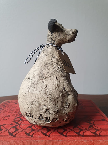 Sam Toft ceramic dog sculpture '#35 Doris on Vigil' – Panter and Hall