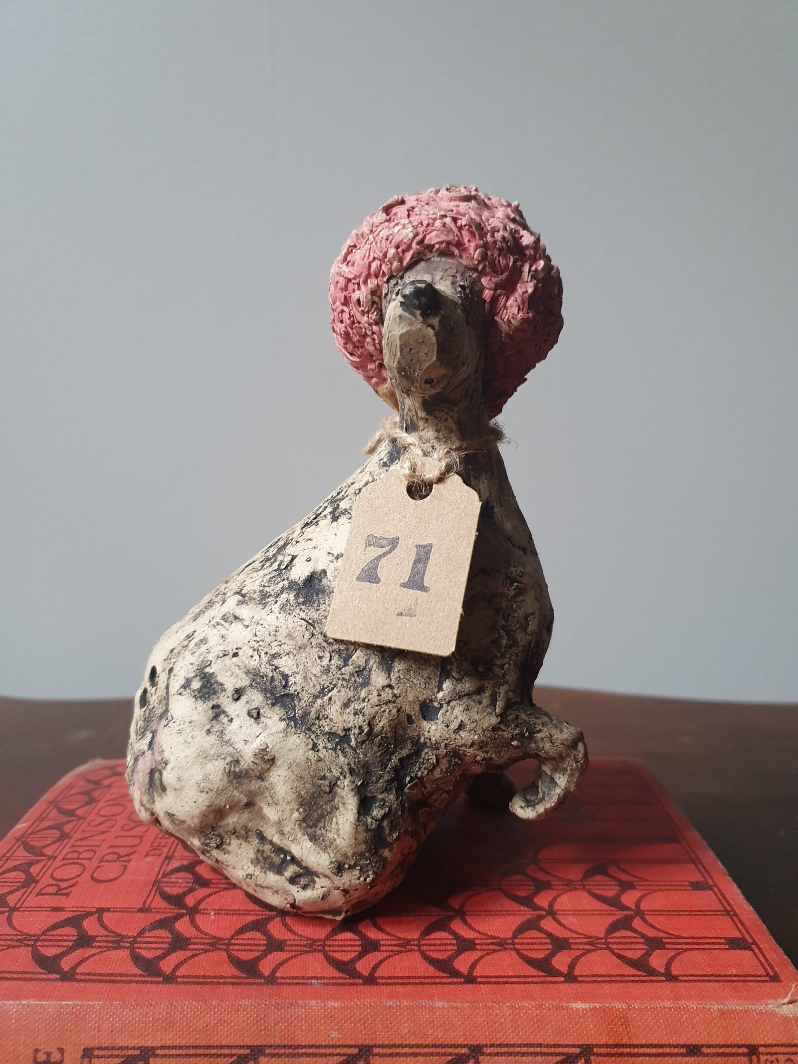 Sam Toft ceramic dog sculpture '#71 Pink Disco Doris II' – Panter and Hall