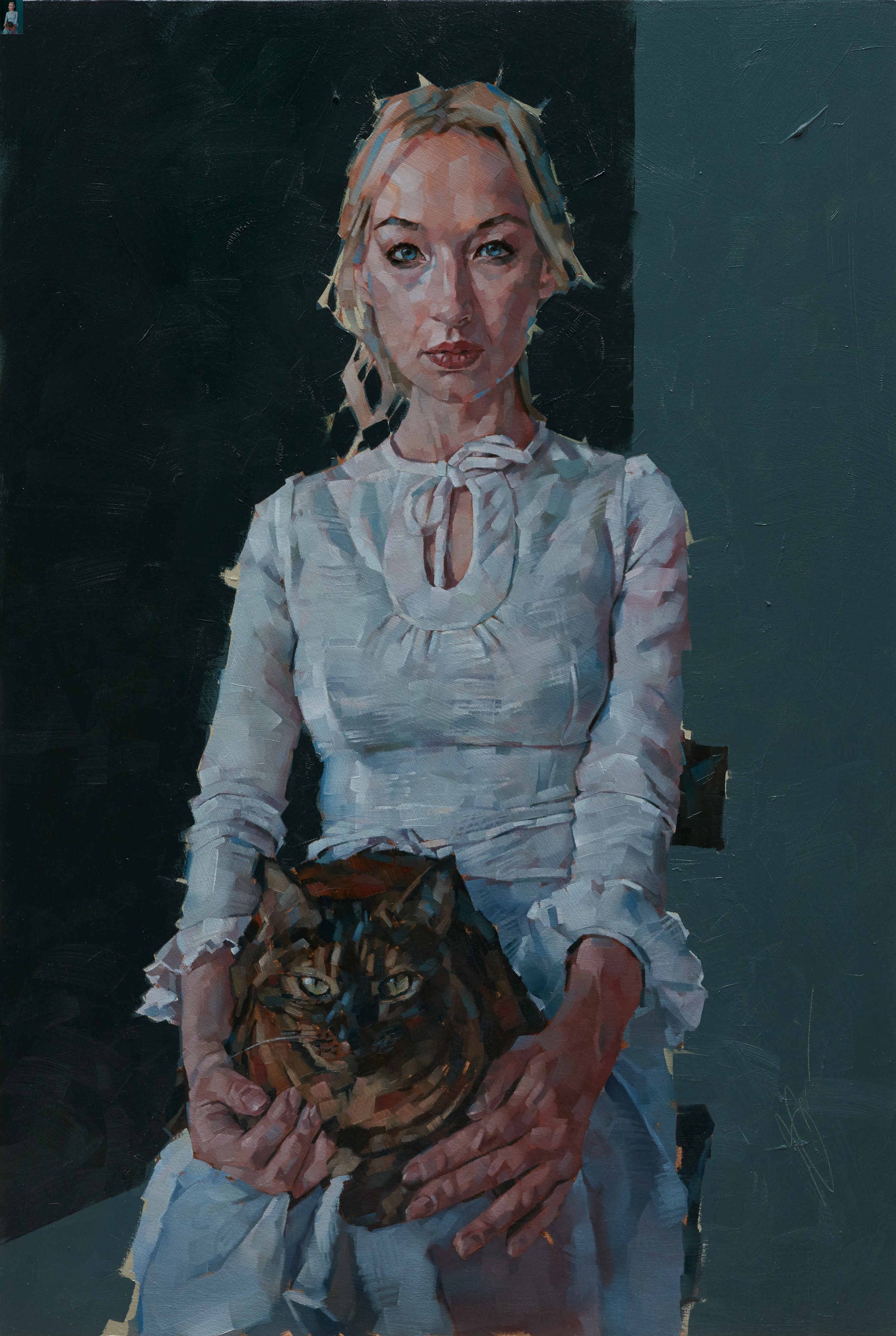 Simon Davis RP British Contemporary Figurative Artist Manko and Myrtle ...