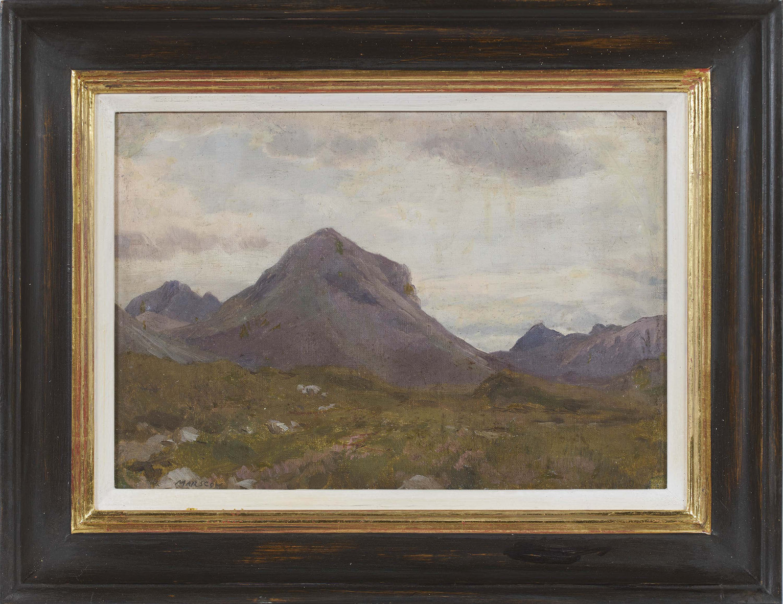 Modern British artist Stephen Bone original painting 'Marsco, Skye ...