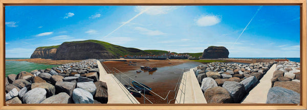 Steve Whitehead Scottish artist - Staithes Harbour – Panter and Hall