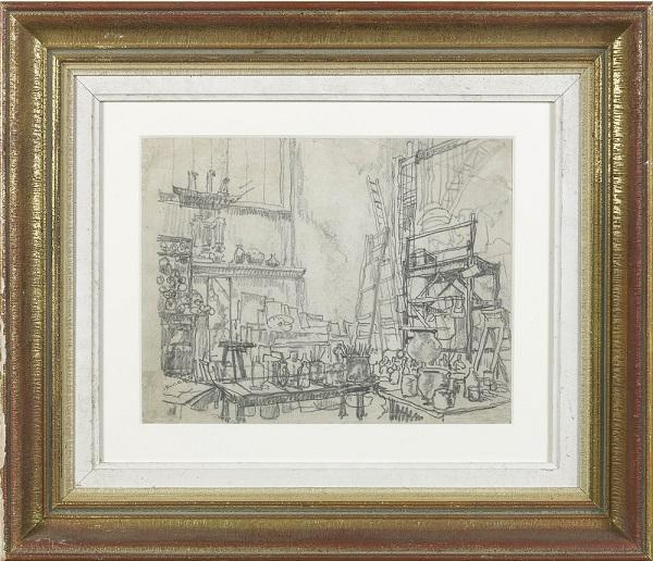 Steven Spurrier Original Modern British Drawing Frank Brangwyn Studio ...
